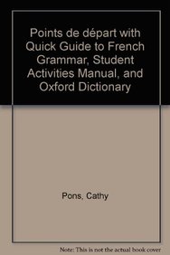 Buy Points de départ with Quick Guide to French Grammar, Student ...