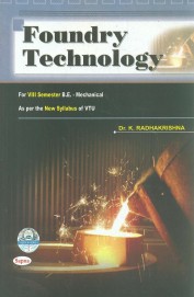 Buy Foundry Technology For 8th Sem Be Mechanical : Vtu book ...