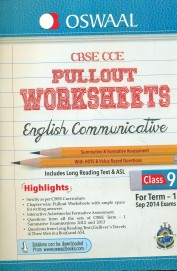 Buy English Communicative Class 9 Pullout Worksheets For March 2018 ...