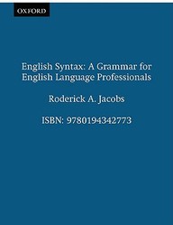 Buy English Syntax: A Grammar For English Language Professionals book ...