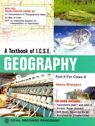 Buy Textbook Of Geography Class 10 Part 2 : Icse book : Veena Bhargava , 9988840896 ...