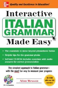 Buy Interactive Italian Grammar Made Easy [With Cdrom] book : Alan ...