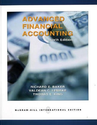 Buy Advanced Financial Accounting book : R Et Al Baker , 0071122958 ...