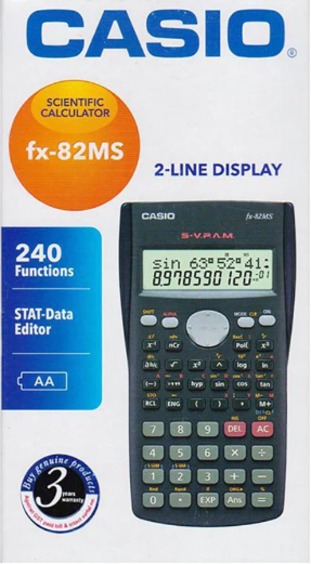 Buy Casio Fx 82 ms Scientific Calxulator book : , 5080368004 ...