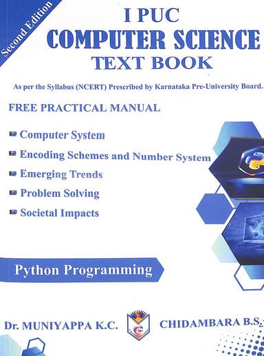 Buy Computer Science Text Book 1st Puc With Practical Manual book : Kc ...