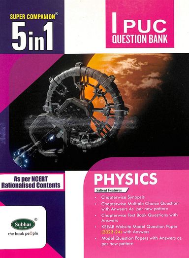 Buy Physics 1st Puc Question Bank Super Companion 5 In 1 book : A ...