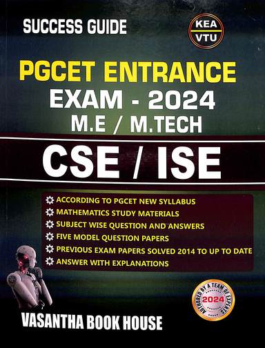 Buy Pgcet Entrance Exam 2024 Cse Ise Me M Tech : Kea Vtu book : Na ...