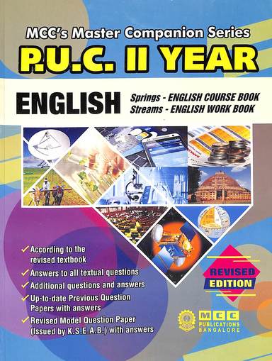 Buy English 2nd Puc Springs English Course Book Streams English Work ...