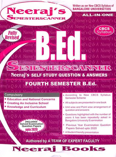 Buy Bed Semester Scanner 4th Sem Education/Creating/Knowledge All In ...