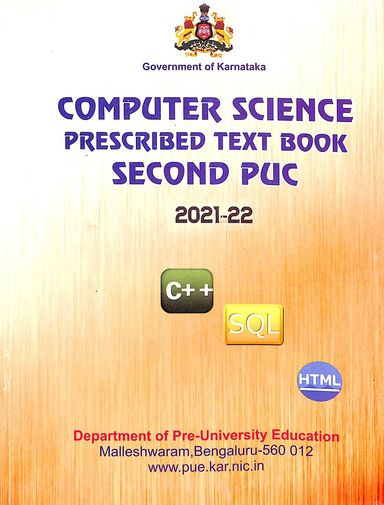 Buy Computer Science Prescribed Text Book 2 Puc book : Na , 1234107198 ...