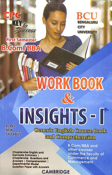 Buy Key To Success 1st Sem Bcom / Bba Workbook & Insight 1 General ...