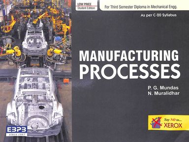 Buy Manufacturing Processer For 3 Sem Diploma In Mechanical Engg. : Low Price Student Edtion ...