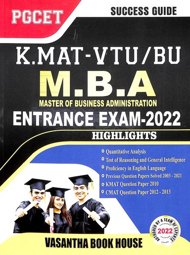 Buy Pgcet Success Guide Kmat- Vtu-Bu Mba Entrance Exam 2023 book ...