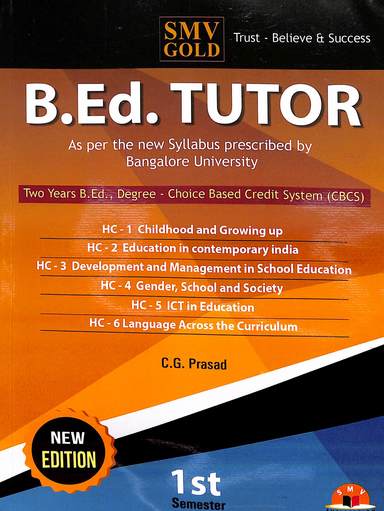 Buy Bed Tutor For 1st Sem 2 Years Bed Degree Choice Based Credit System ...