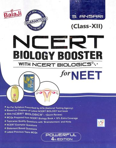 Buy Ncert Biology Booster With Ncert Biologics For Neet Class 12 book ...