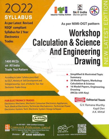 Buy Workshop Calculation & Science & Engineering Drawing Nsqf Compliant ...