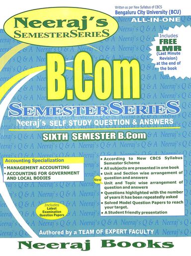 Buy Bcom Semester Series For 6 Sem Allin One Accounting Specialization ...