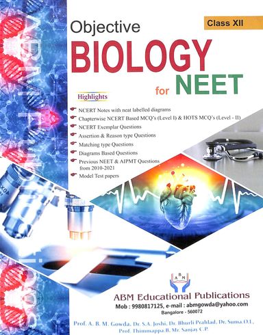 Buy Objective Biology For Neet Class 12 book : Abm Gowda,Sa Joshi ...