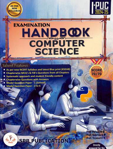 Buy Computer Science Examination Hand Book 1st Puc 2024-25 book : C ...