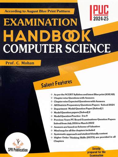 Buy Spr 5 Star Series Computer Science 1st Puc 2023-24 Examination Hand ...