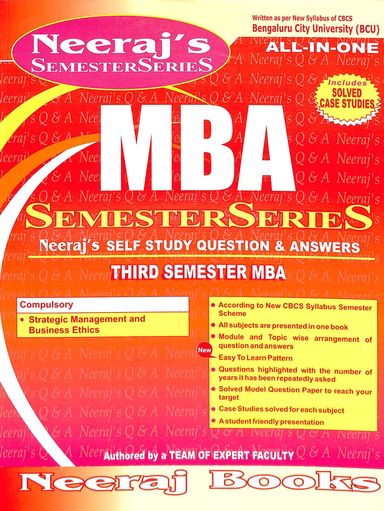 Buy Mba Semester Series 3rd Semester Mba Strategic Management ...