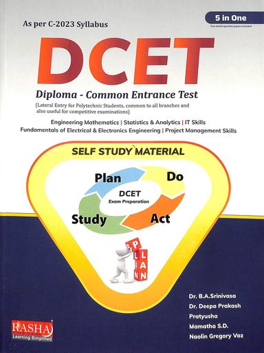 Buy Dcet Diploma Common Entrance Test Self Study Material book : Ba ...