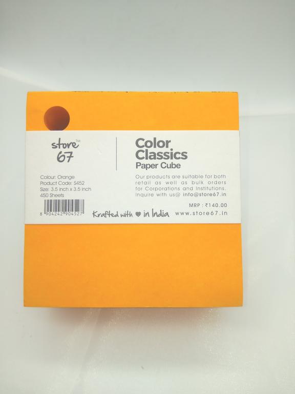 Buy Orange Color Classics Paper Cube book : , 4242904525, 8904242904527 ...