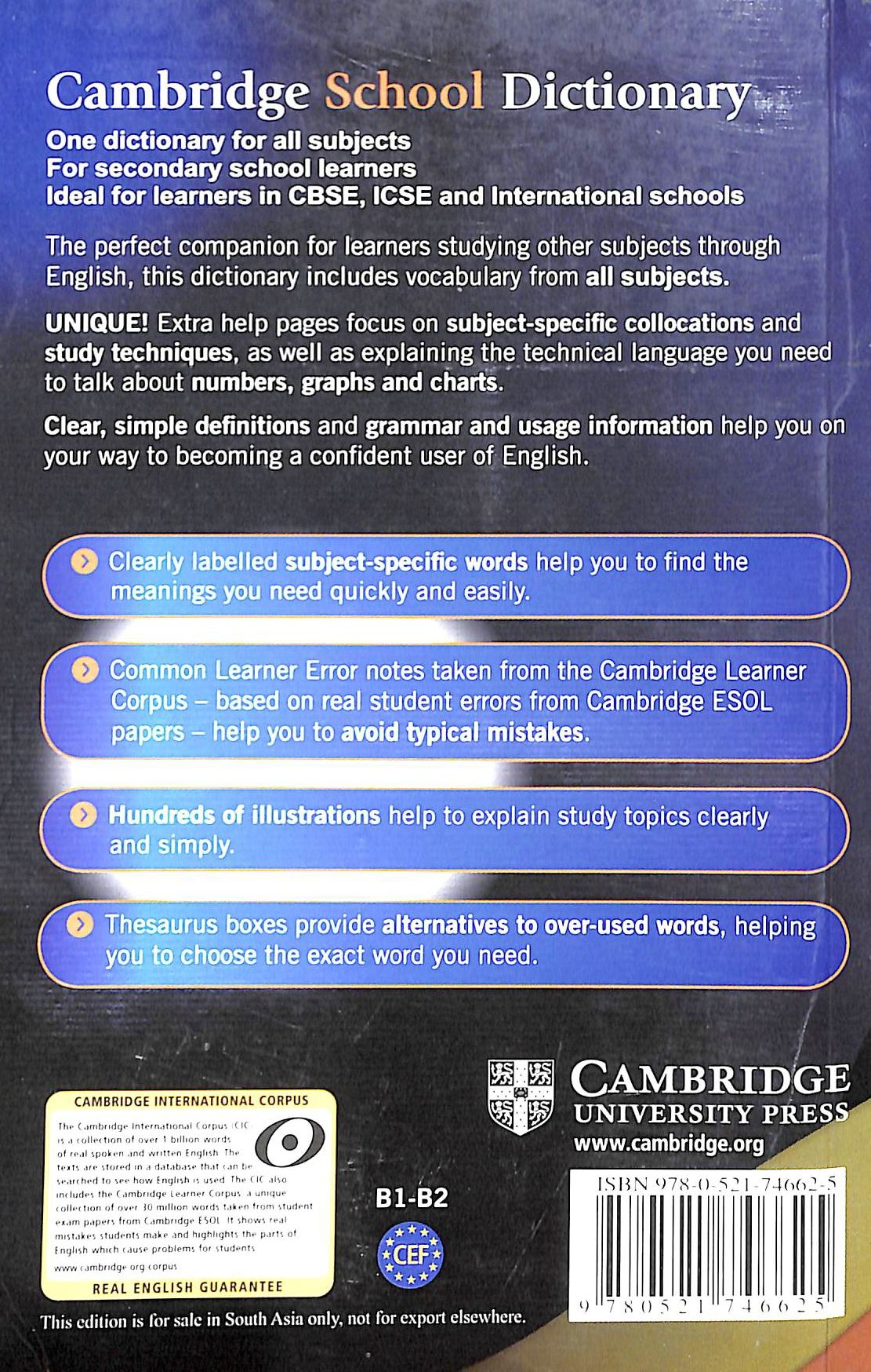 Buy Cambridge School Dictionary book : Na , 0521746620, 9780521746625 - SapnaOnline.com India