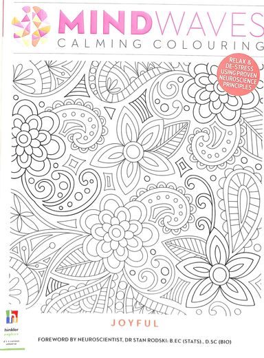 Buy Mind Waves Calming Colouring : Joyful book : Na , 1488952906 ...