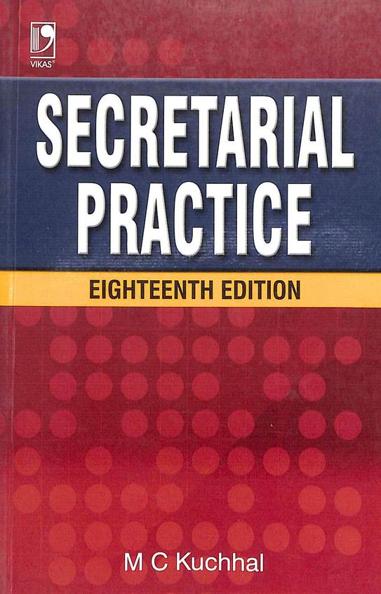 Buy Secretarial Practice book : Mc Kuchhal , 8125927948, 9788125927945 ...