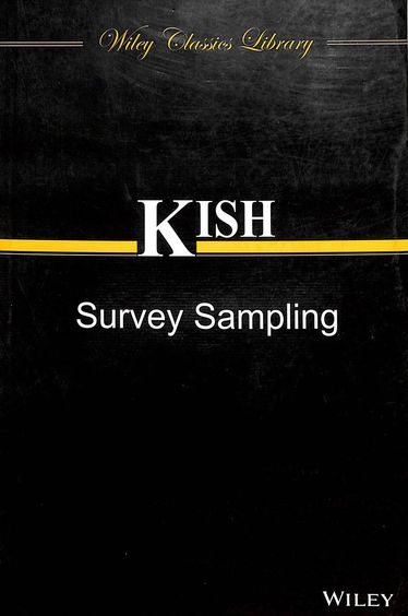Buy Survey Sampling book : Leslie Kish , 8126547200, 9788126547203 ...