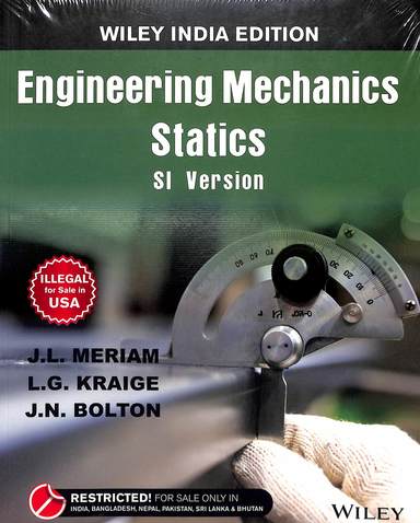 Buy Engineering Mechanics Statics Vol 1 Si Version book : Jl Meriam,Lg ...