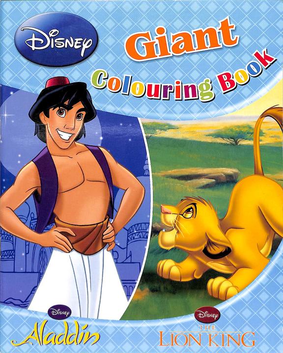 Buy Disney Giant Aladdin & Lion King Colouring Book book : Na ...