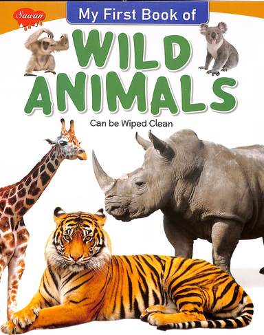 Buy My First Book Of Wild Animals : Can Be Wiped Clean book : Na ...