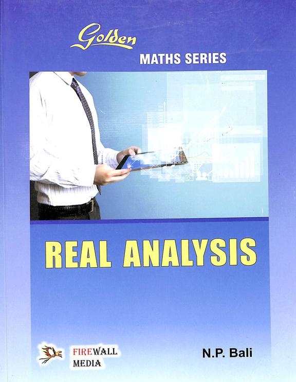 Buy Real Analysis Golden Maths Series book : Np Bali , 8131805034 ...