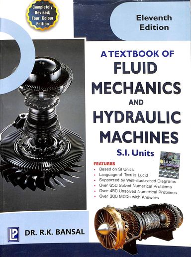 Buy Textbook Of Fluid Mechanics & Hydraulic Machines Si Units book : Rk ...