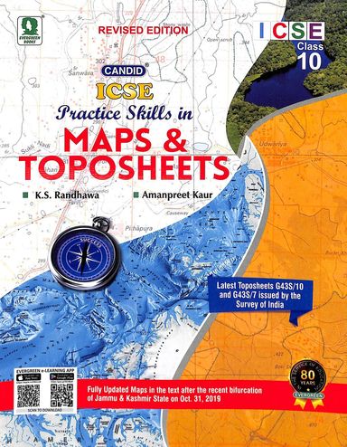 Buy Candid Practice Skills In Maps & Toposheets Class 10 : Icse book ...