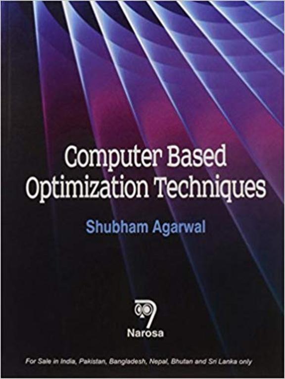 Buy Computer Based Optimization Techniques book : Shubham Agarwal ...