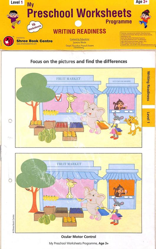 Buy My Preschool Worksheets Writing Readiness Level 1 Age 3+ book : Na ...