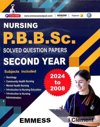 Buy Nursing Pb Bsc Solved Question Papers 2nd Year 2024 To 2008 book : I Clement , 8191046423 ...