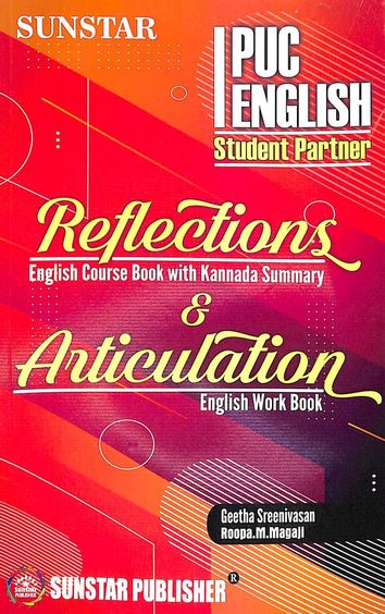 Buy Sunstar English 1st Puc Reflection English Course Book With Kannada ...