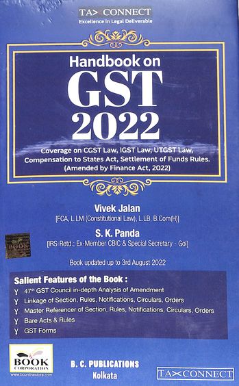 Buy Handbook On Gst 2022 book : Vivek Jalan,Sk Panda , 8195819613 ...