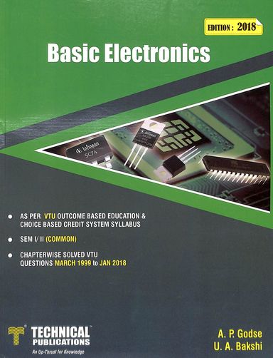 Buy Basic Electronics For 1 & 2 Sem Common : Vtu book : Ap Godse,Ua Bakshi , 9333219943 ...