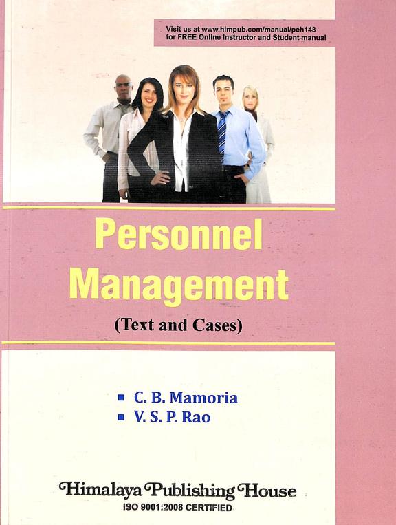 Buy Personnel Management Text & Cases book : Cb Mamoria,Vsp Rao ...