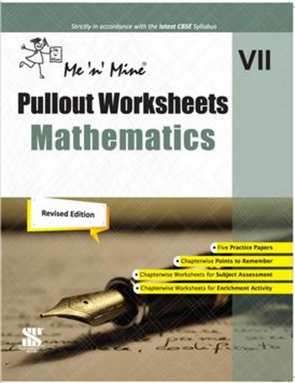 Buy Me N Mine Pullout Worksheets Mathematics Class 7 : Cbse book ...