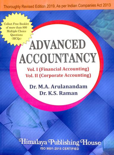 Buy Advanced Accountancy Vol1& Vol2 : Free Copy Multiple Choice ...