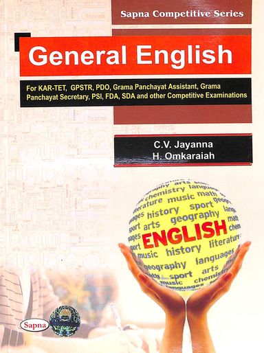 Buy General English : Sapna Competitive Series book : Cv Jayanna,H ...