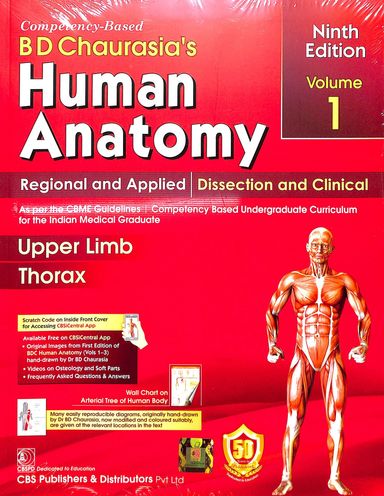 Buy Bd Chaurasias Human Anatomy Vol1 : Upper Limb Thorax book : Bd ...