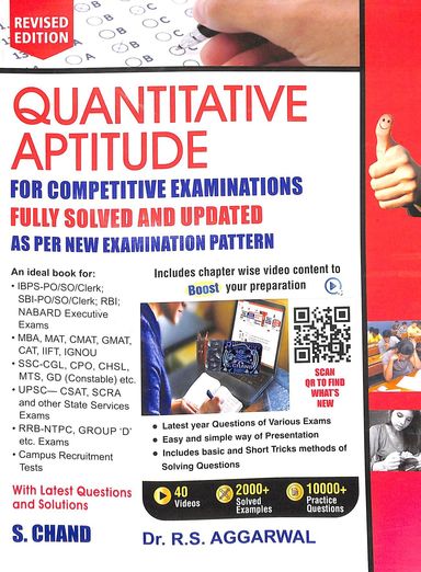 Buy Quantitative Aptitude For Competitive Examinations Fully Solved As ...