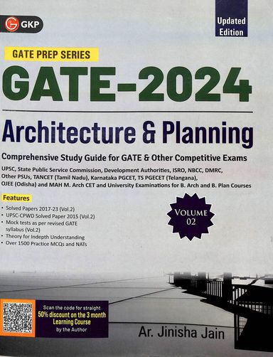 Buy Gate 2024 Architecture & Planning Vol 2 book : Jinisha Jain ...
